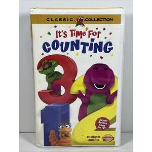 Media | Barney Its Time For Counting Vhs 1997 Tested | Poshmark